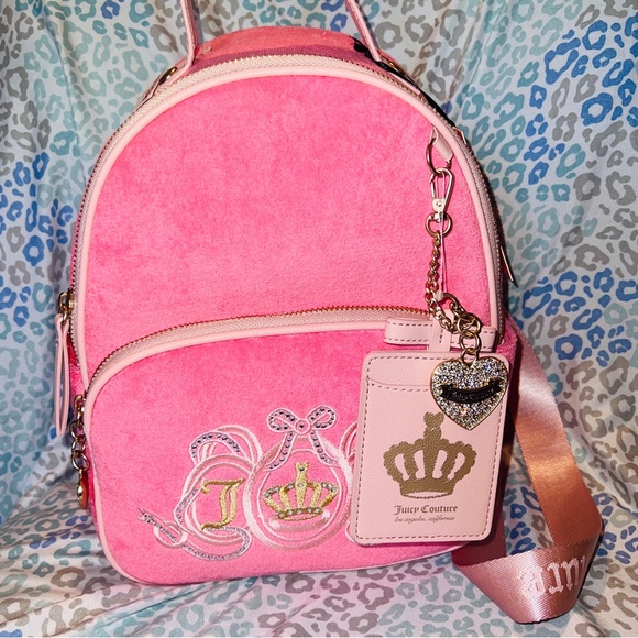 Juicy Couture | Bags | New Pink Juicy Couture Backpack Purse Bag Msrp ...
